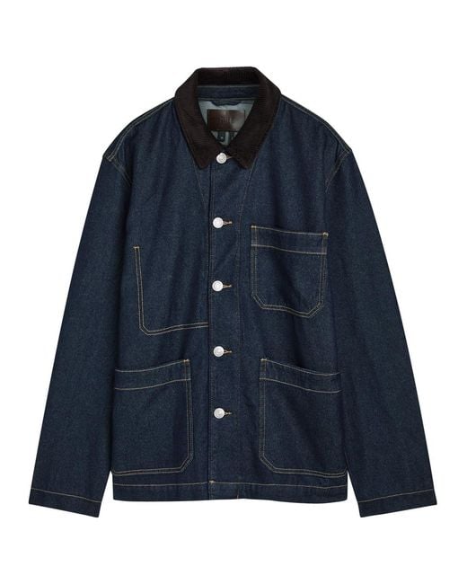 PAIGE Pauler Denim Chore Jacket in Blue for Men | Lyst UK