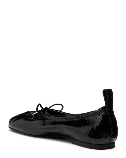 Alohas Rosalind Crinkled Patent Leather Ballet Flats in Black | Lyst