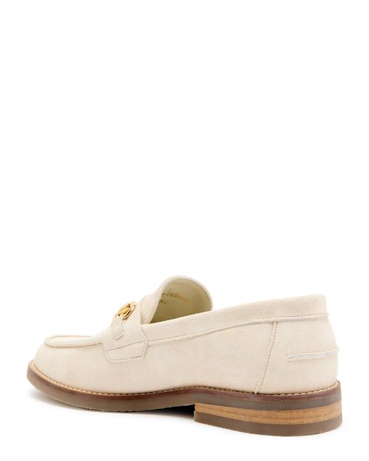 Duke & Dexter Wilde Bit Suede Loafers in Natural for Men | Lyst