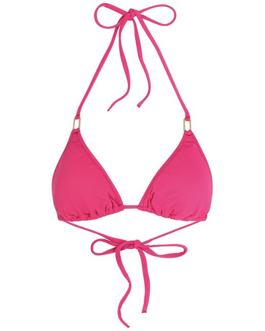 Melissa Odabash Cancun Halterneck Bikini Top In Pink Lyst