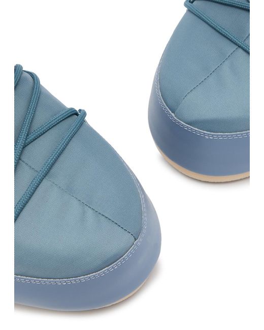 Moon Boot Icon Padded Nylon Mid-Calf Snow Boots in Blue | Lyst
