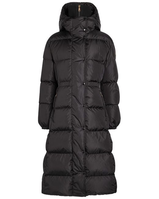 Moncler Chamer Padded Nylon Coat in Black | Lyst