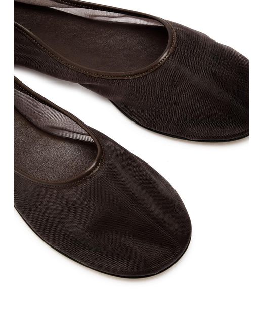 Dear Frances Balla Mesh Ballet Flats in Brown | Lyst