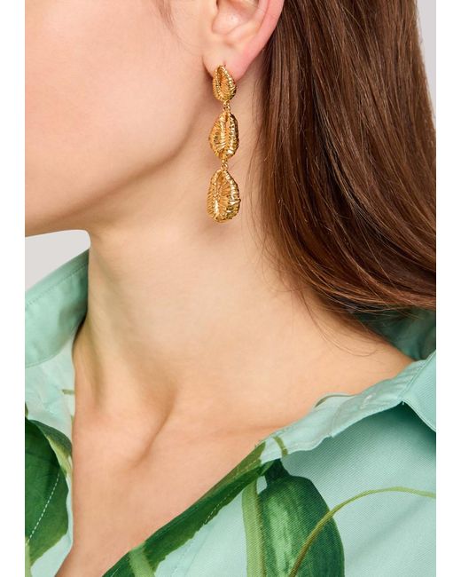 Joanna Laura Constantine Mismatched Seashell 18Kt-Plated Earrings in ...