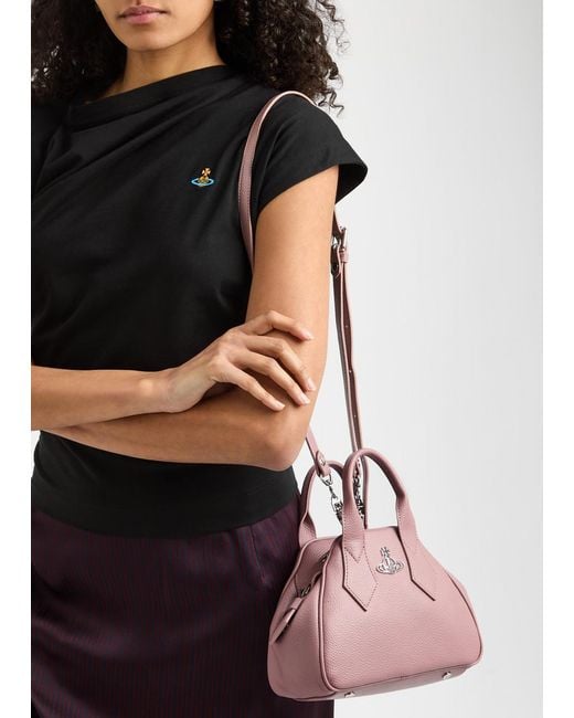 Vivienne Westwood Yasmine Small Faux Leather Top Handle Bag in Purple ...