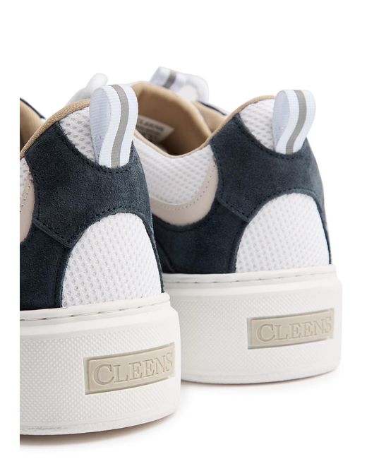 Cleens Essential Skate Evo Panelled Mesh Sneakers in White for Men | Lyst