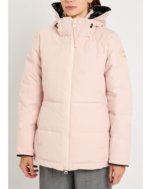 Canada Goose Chelsea Quilted Arctic-Tech Parka Coat in Pink | Lyst UK