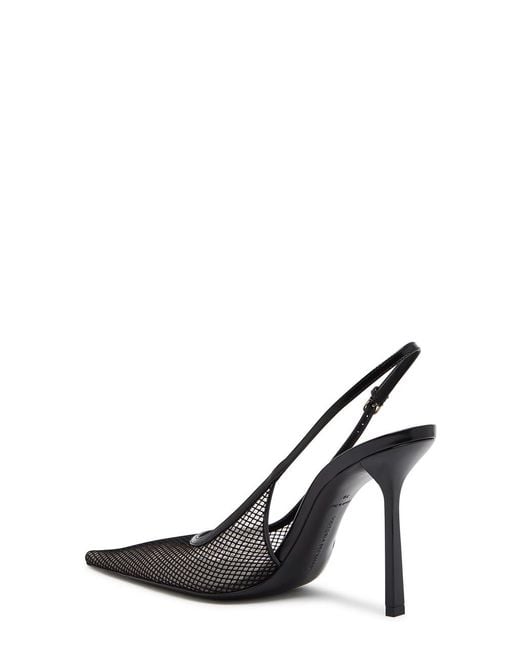 Victoria Beckham 100 Mesh Slingback Pumps in Black | Lyst UK