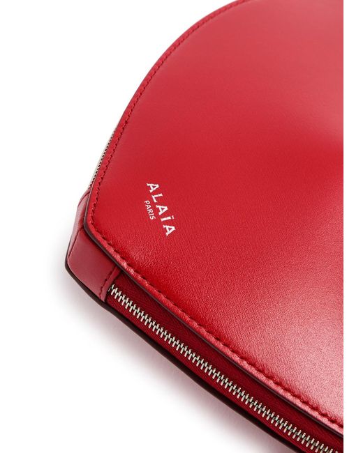 Alaïa Alaïa Le Coeur Leather Cross-body Bag in Red | Lyst