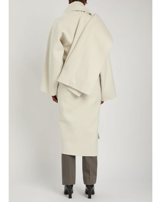 Calvin Klein Amelia Scarf-Effect Wool And Cashmere-Blend Coat in ...