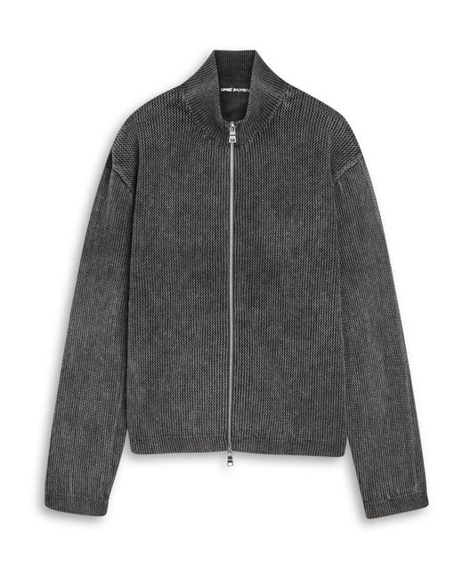 MKI Miyuki-Zoku Pigment Open-Knit Cotton Jacket in Grey for Men | Lyst UK