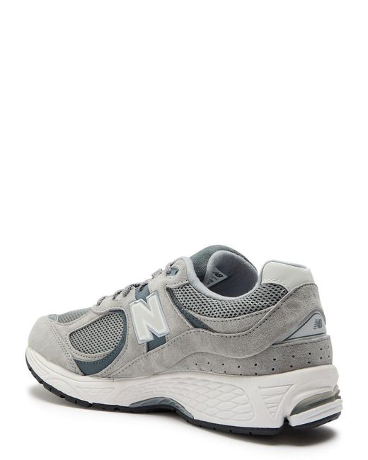 New Balance 2002R Panelled Suede And Mesh-Knit Sneakers in White for ...