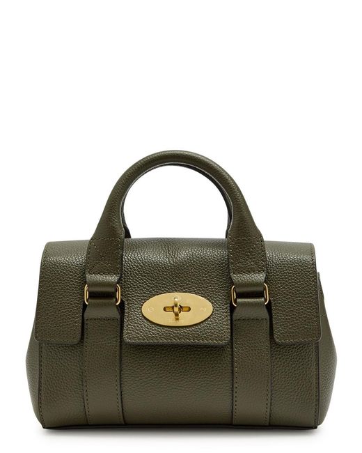 Mulberry Mini Heritage Bayswater Grained Leather Cross-Body Bag in ...