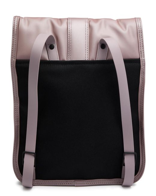 Rains Puffed Mini Rubberised Backpack in Purple | Lyst