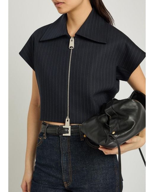 Anine Bing Nicola Leather Belt in Black | Lyst UK