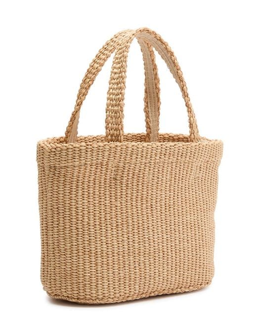 Jimmy Choo Beach Mini Raffia Tote in Natural | Lyst