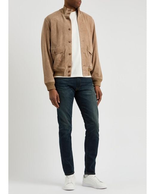 Polo Ralph Lauren Panelled Suede Jacket in Brown for Men | Lyst UK