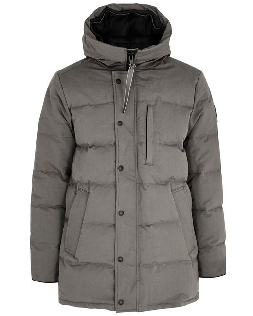 Canada Goose Carson Quilted Cotton-blend Parka in Gray for Men | Lyst
