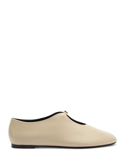 Givenchy 4G Leather Ballet Flats in Brown | Lyst
