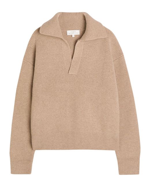 Studio Nicholson Nash Ribbed Merino Wool Jumper in Natural | Lyst UK