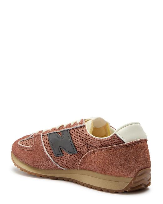 New Balance 471 Panelled Knit Sneakers in Brown | Lyst UK