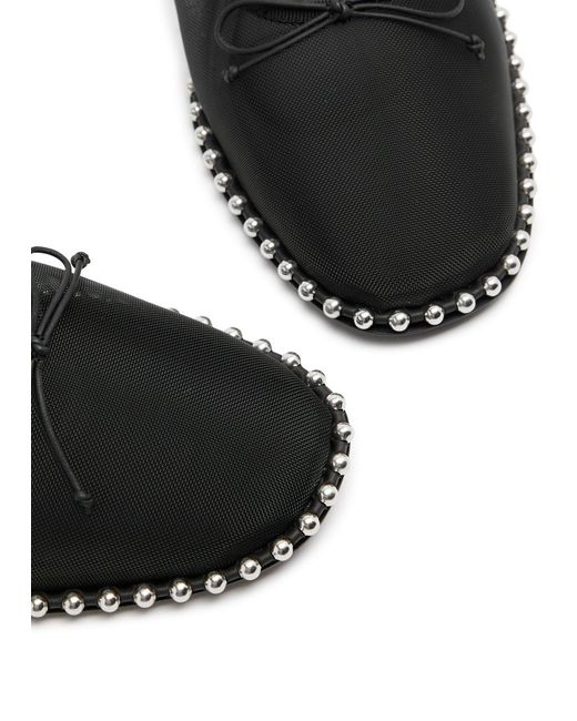 Alexander Wang Lina Studded Mesh Ballet Flats in Black | Lyst