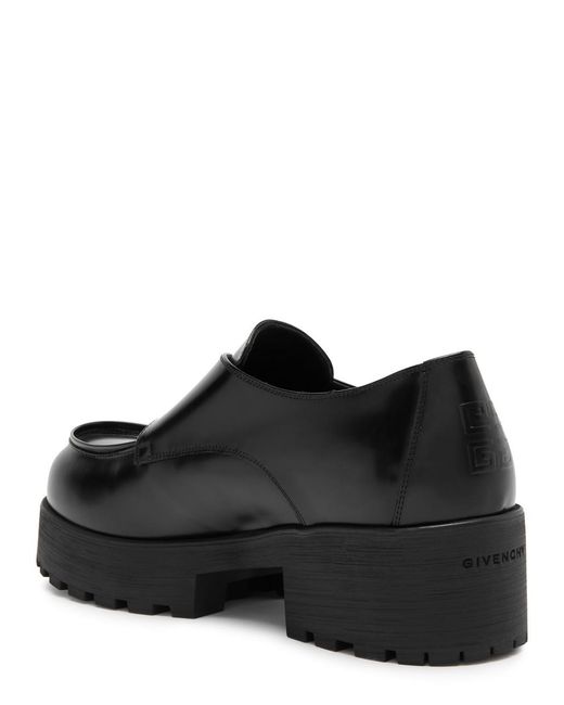 Givenchy Voyou Monk 50 Leather Loafers in Black | Lyst
