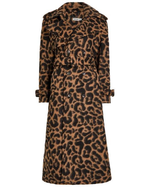 Jonathan Simkhai Rumi-Print Brushed Wool-Blend Trench Coat | Lyst UK