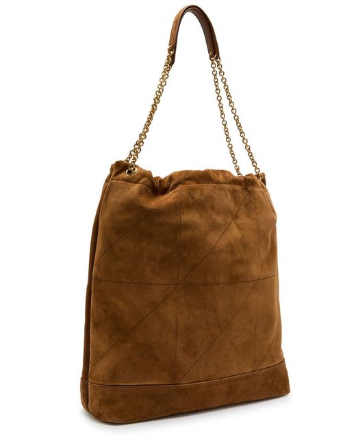 Saint Laurent Jamie Pochon Large Suede Shoulder Bag in Brown | Lyst