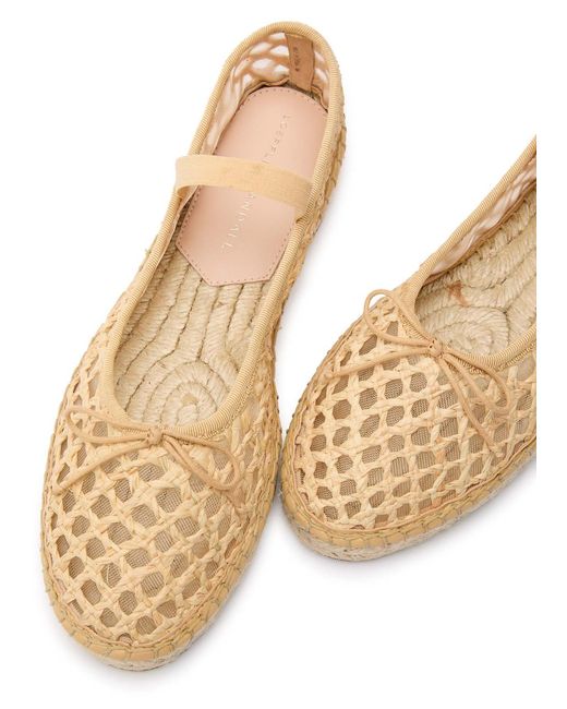 Loeffler Randall Kayla Raffia Ballet Flats in Natural | Lyst