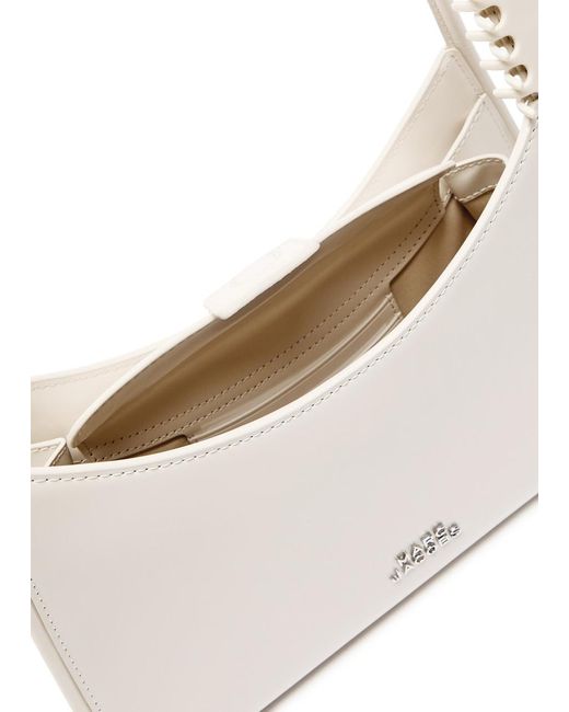 Marc Jacobs The Claw Clip Leather Shoulder Bag in Natural | Lyst