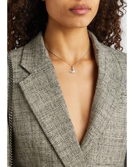 Vivienne Westwood Ada Orb Platinum-plated Necklace in Blue | Lyst Vivienne Westwood Ada Orb Platinum-plated Necklace in Blue | Lyst