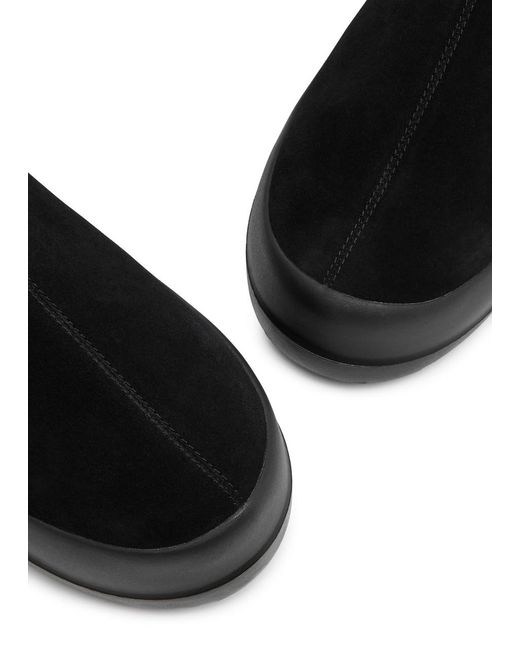 Moon Boot Luna Suede Chelsea Boots in Black | Lyst