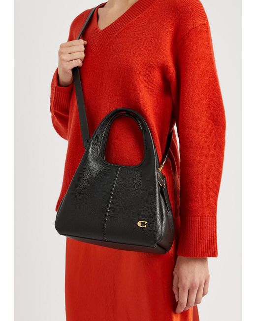 COACH Lana 23 Leather Shoulder Bag in Black | Lyst