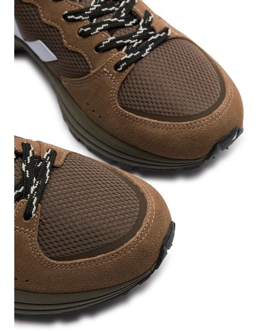 Veja Venturi Ii Panelled Mesh Sneakers in Brown | Lyst