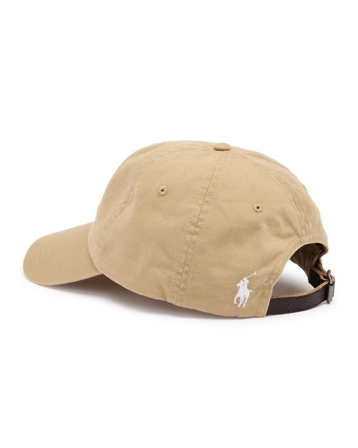Polo Ralph Lauren Logo-Embroidered Cotton Cap in Natural for Men | Lyst UK