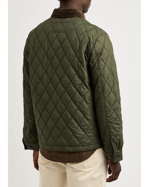 Polo Ralph Lauren Quilted Shell Jacket in Green | Lyst