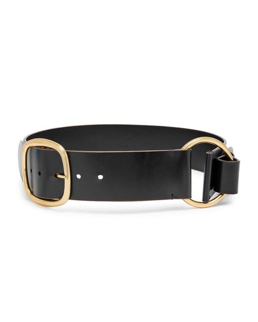 Chloé Anita Leather Belt in Black | Lyst UK