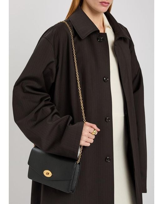 Mulberry Darley Grained Leather Clutch in Grey | Lyst UK