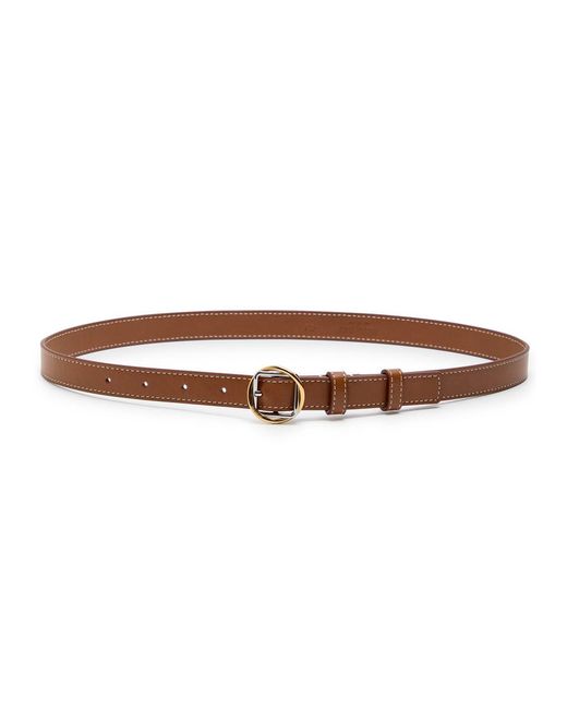 Jacquemus La Ceinture Salon Fine Leather Belt in Brown | Lyst