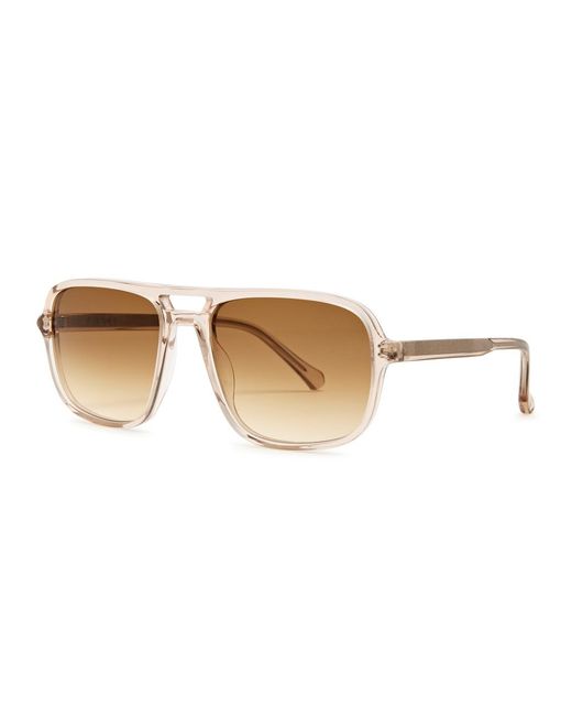 Finlay & Co. Ledbury Aviator-Style Sunglasses in White for Men | Lyst UK