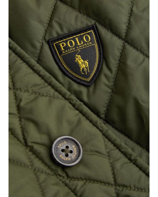 Polo Ralph Lauren Quilted Shell Jacket in Green | Lyst