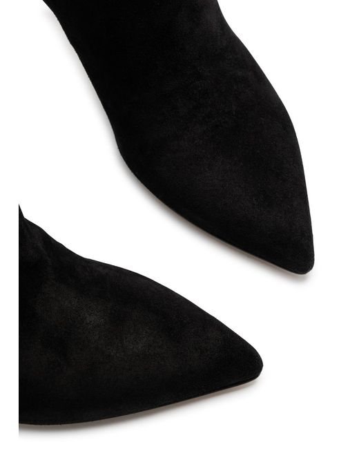 Paris Texas Stiletto 85 Suede Over-The-Knee Boots in Black | Lyst