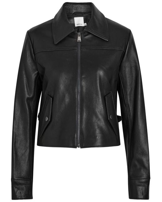 Jonathan Simkhai Freeman Leather Jacket in Black | Lyst UK