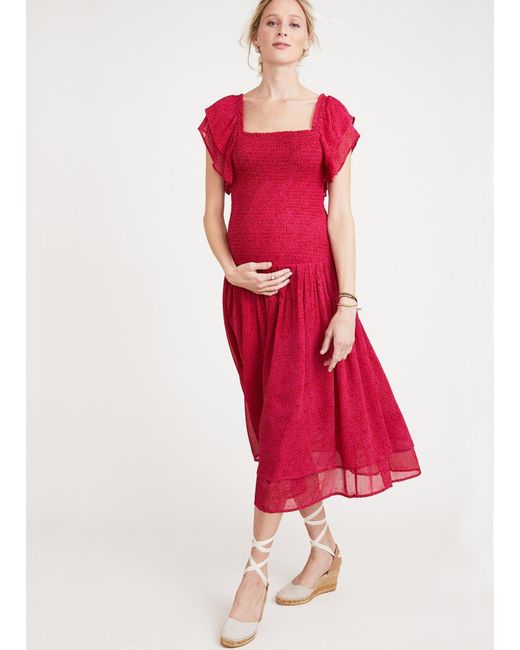 HATCH The Cosette Dress in Red - Save 9% | Lyst