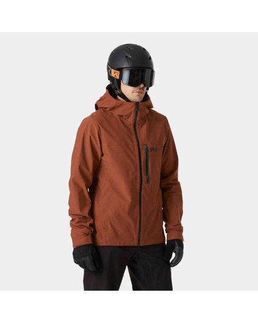 Helly Hansen Swift 3l Shell Jacket Red in Brown for Men | Lyst