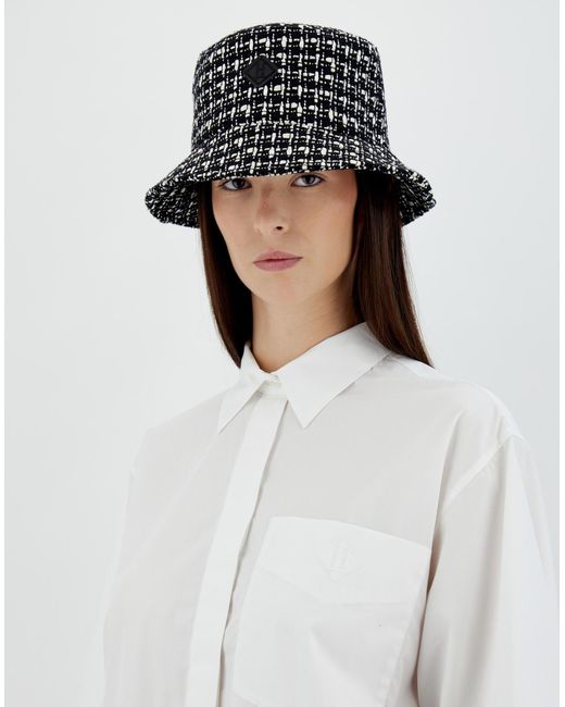 Herno Trend Tweed Hat in Black | Lyst