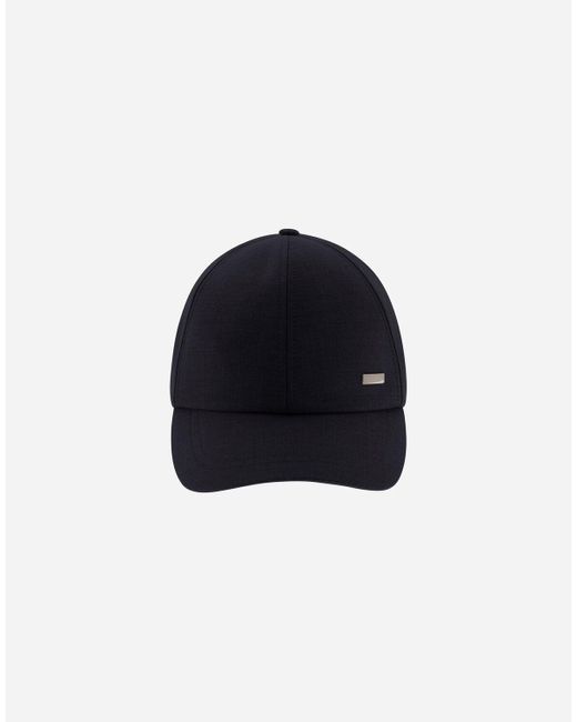 Herno Rain Wool Knit Baseball Cap in Blue for Men | Lyst UK