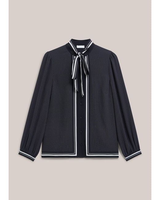 Hobbs Valerie Blouse in Blue | Lyst UK