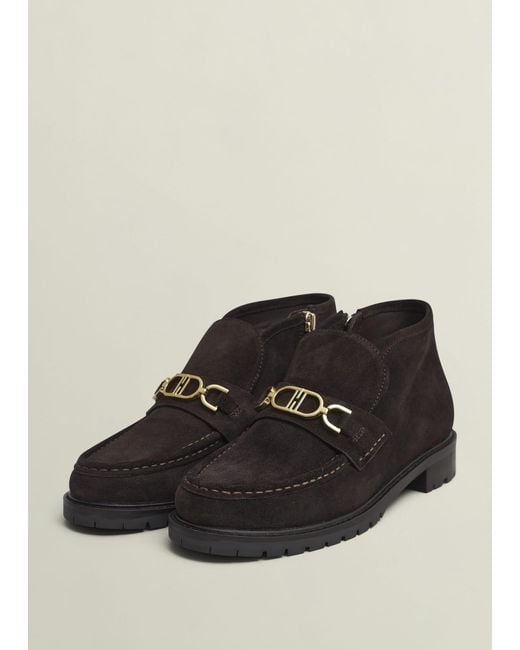 Hobbs Astrid Suede Ankle Boots in Black | Lyst UK